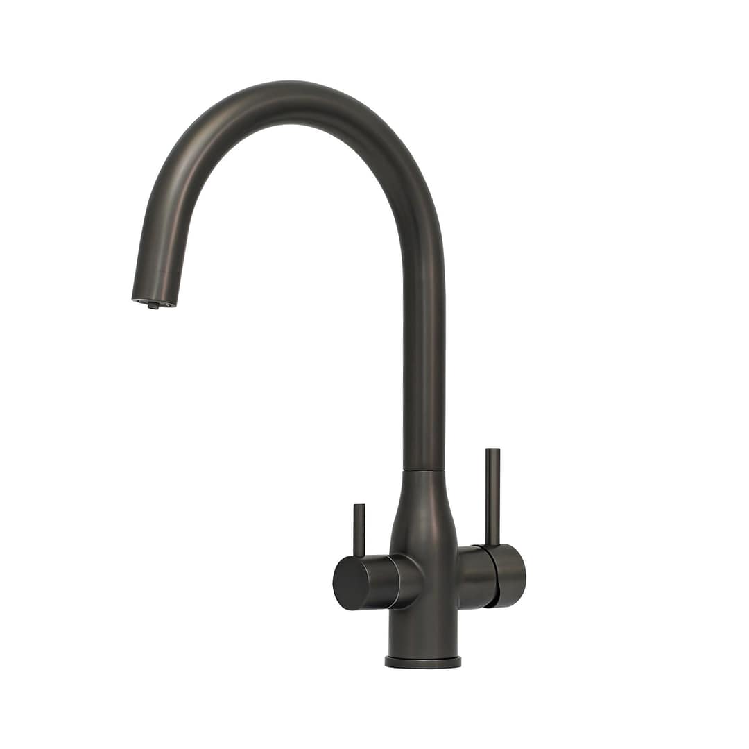 Puretec Tripla Elite 10 Gooseneck Stainless Steel 3 Way Filter Tap With ...